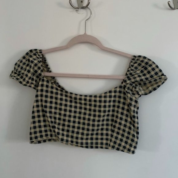 Motel Rocks | Tops | Gingham Motel Rocks Crop Top | Poshmark